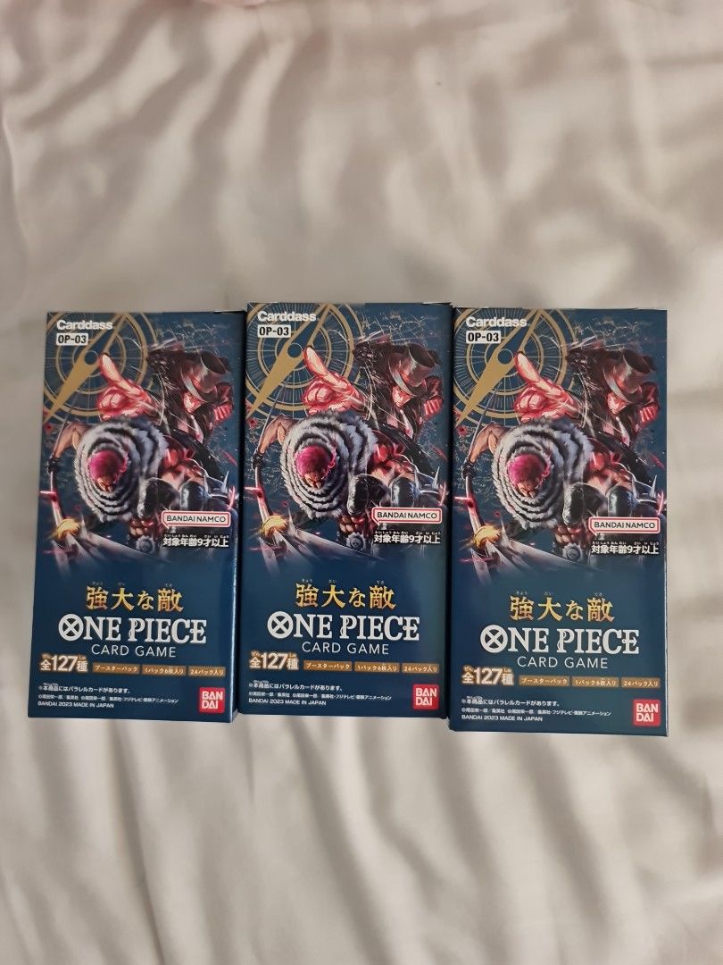 One piece op3 sealed booster boxes for sale unfiltered, Hobbies & Toys ...