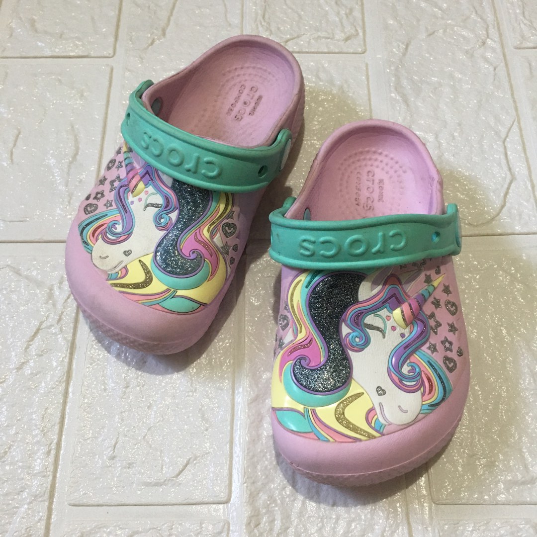 Original Crocs Unicorn, Babies & Kids, Babies & Kids Fashion on Carousell