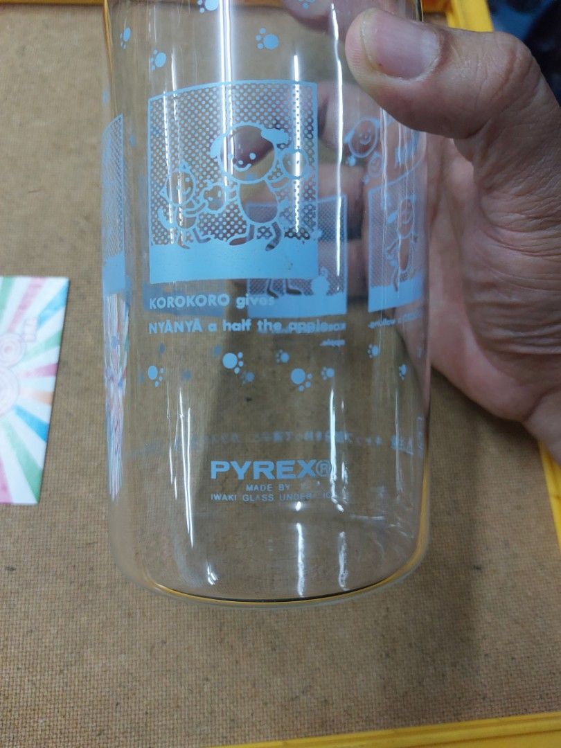 Original PYREX x IWAKI Glass Bottle made in Japan, Furniture & Home ...