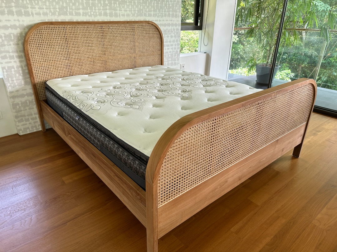 ORIGINALS Teak Bed Frame / Luna (Queen, Natural Coloured Wood ...