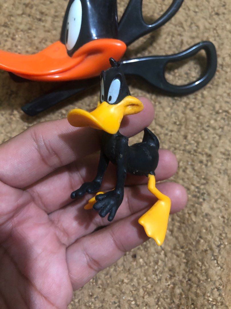 Pair of daffy duck head scissor and small figure, Hobbies & Toys, Toys ...