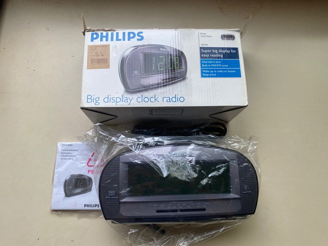 Philips big display clock, Furniture & Home Living, Home Decor, Clocks ...