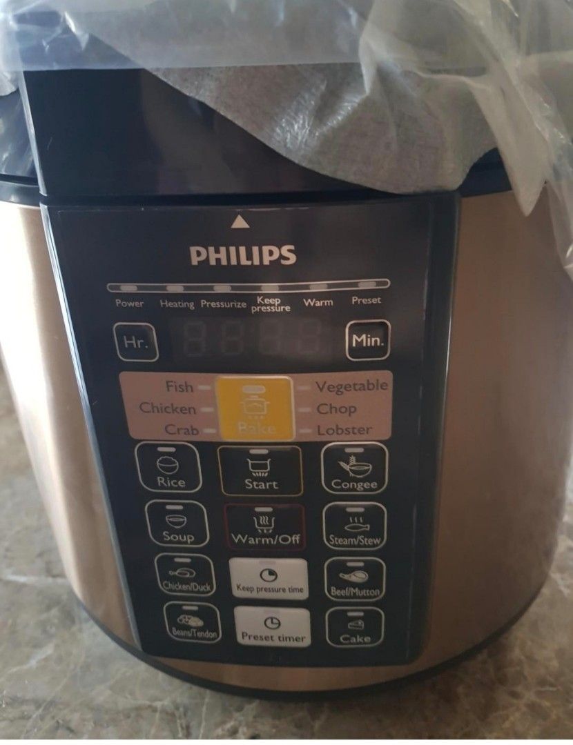 Philips Pressure Cooker 6L, TV & Home Appliances, Kitchen Appliances ...