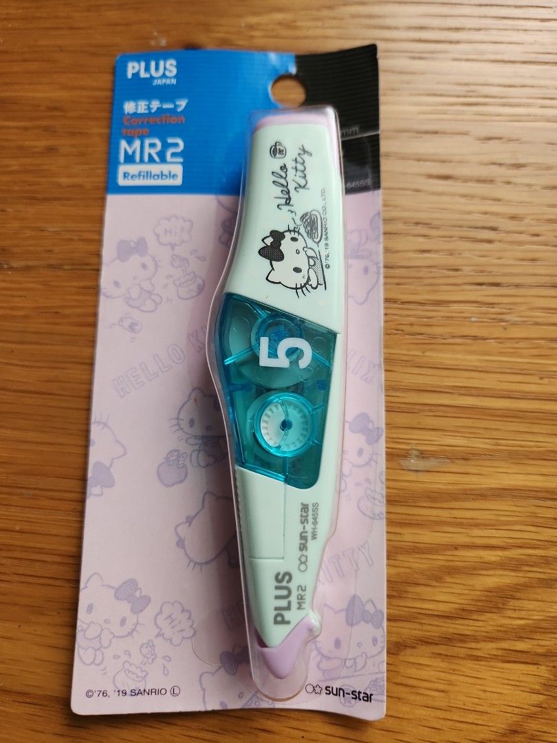 PLUS MR2 Sanrio Hello Kitty Correction Tape Refillable, Hobbies & Toys ...