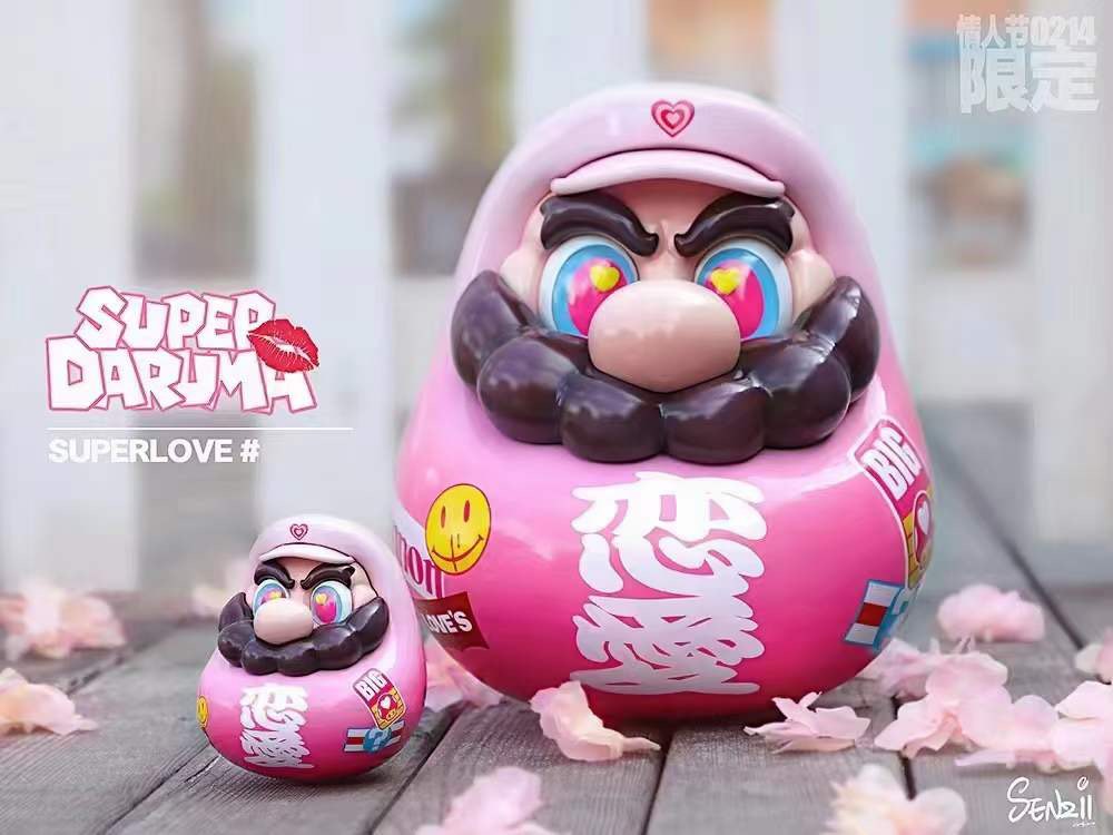 [PO] Super Mario|Valentines Daruma, Hobbies & Toys, Toys & Games on ...