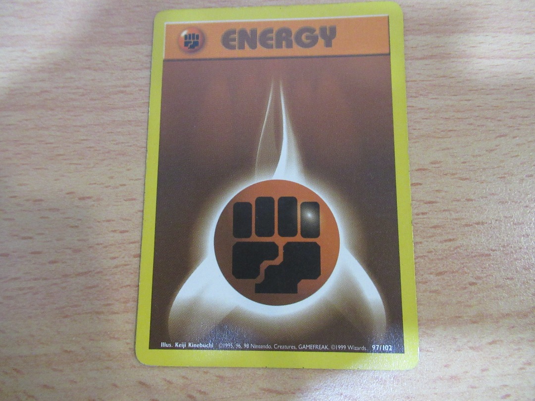 Pokemon TCG Basic Energy Card: Fighting/ Rock Energy (Old Version ...