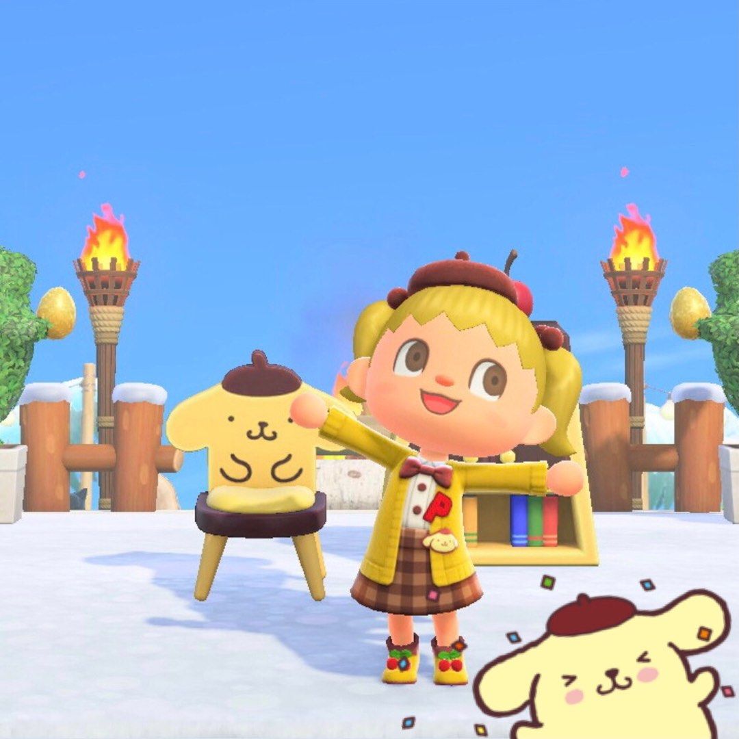 Pompompurin Sanrio Items (Animal Crossing New Horizons), Video Gaming ...