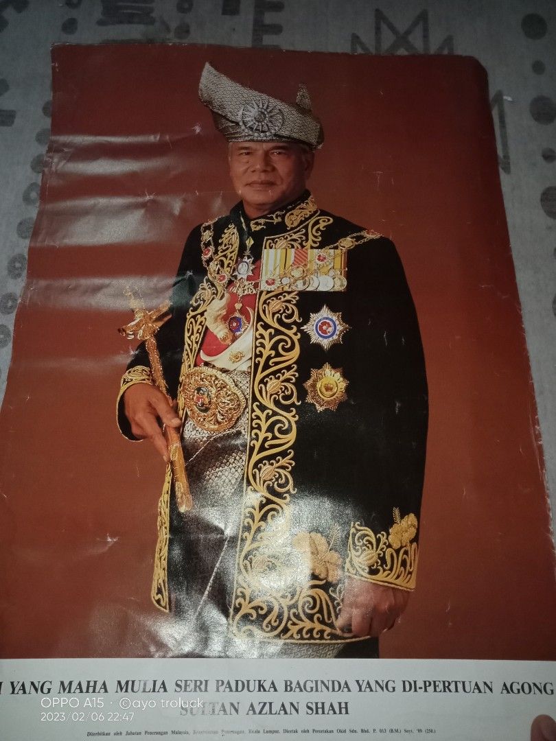 potret sultan agong lama, Hobbies & Toys, Collectibles & Memorabilia ...