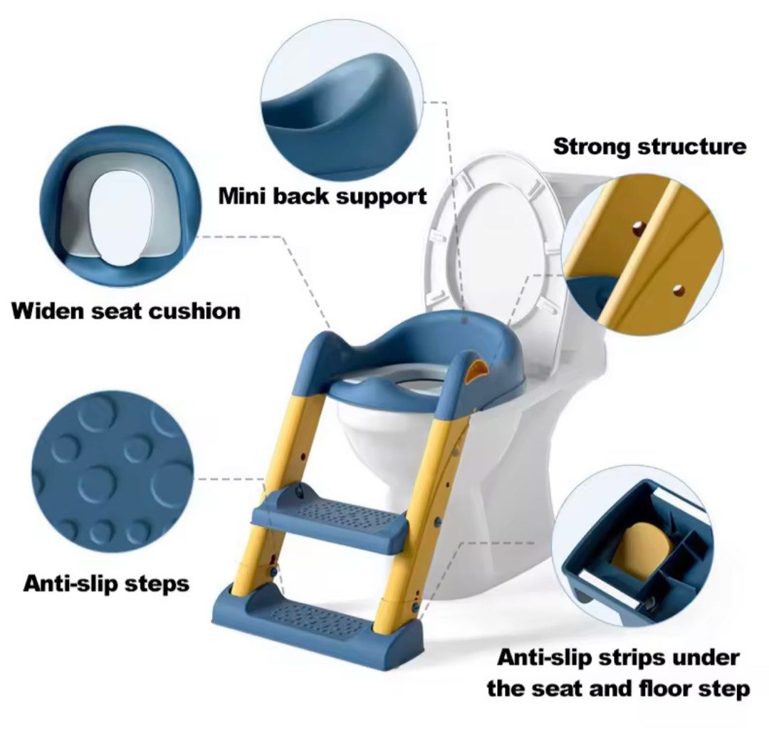 Potty training seat with ladder, Babies & Kids, Bathing & Changing ...