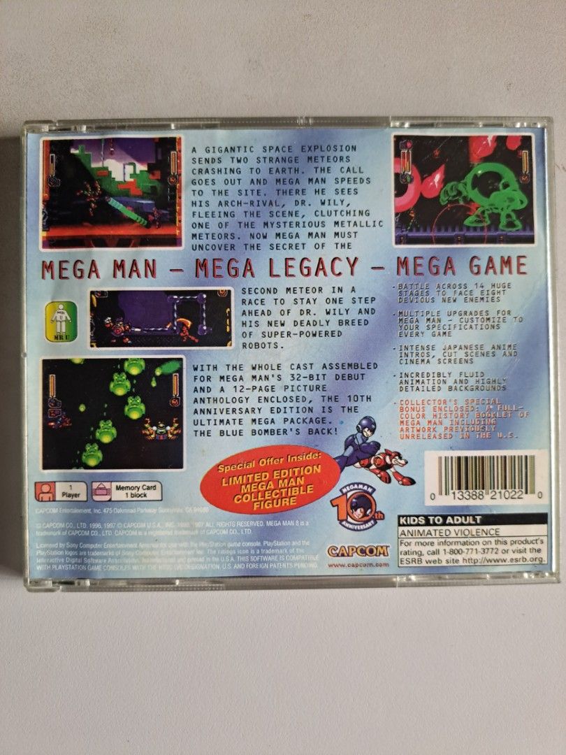 PS1 Game Megaman 8, Video Gaming, Video Games, PlayStation on Carousell