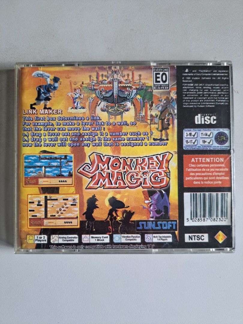PS1 Game Monkey Magic, Video Gaming, Video Games, PlayStation on Carousell
