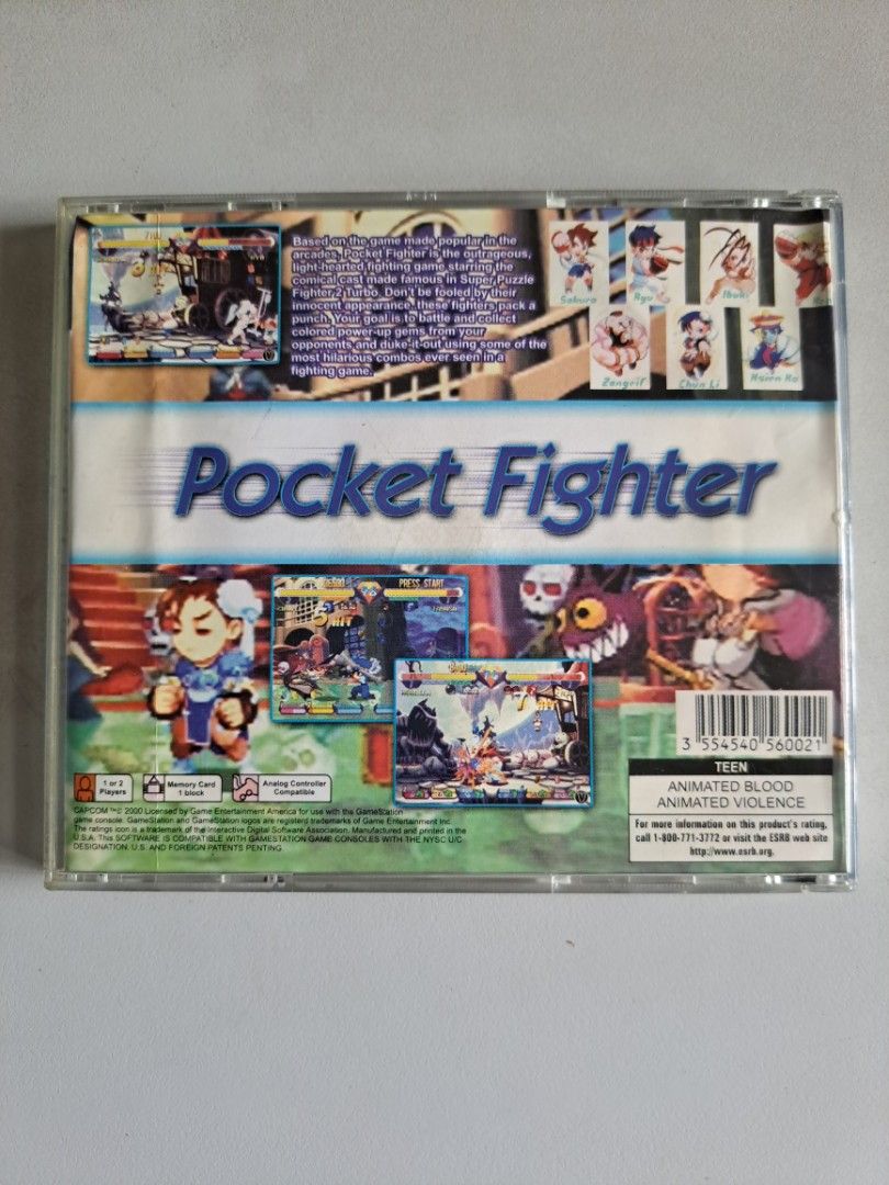 PS1 Game pocket fighter, Video Gaming, Video Games, PlayStation on ...