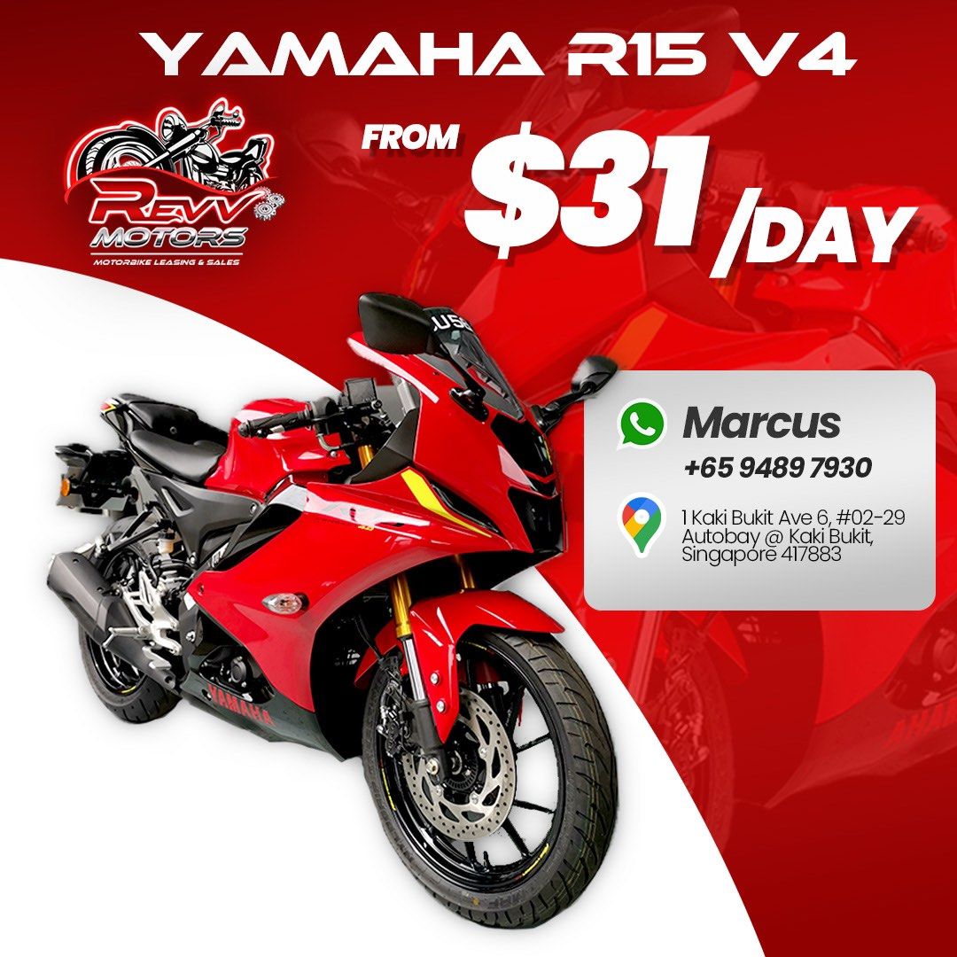 [RENT] R15 V4 Yamaha Motorcycle Brand New Sports Bike Rental ...