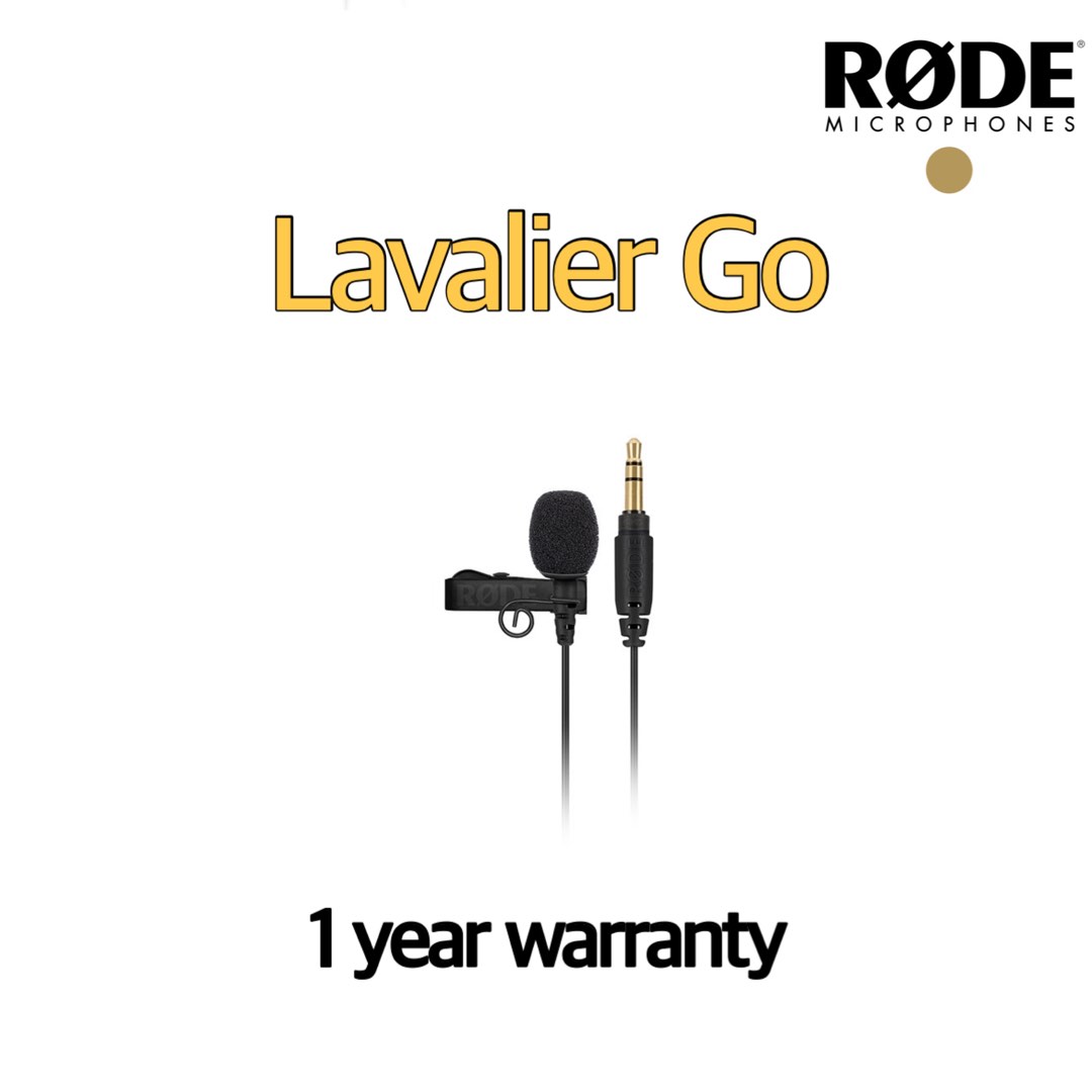 RODE LAVALIER GO (wired microphone), Audio, Microphones on Carousell