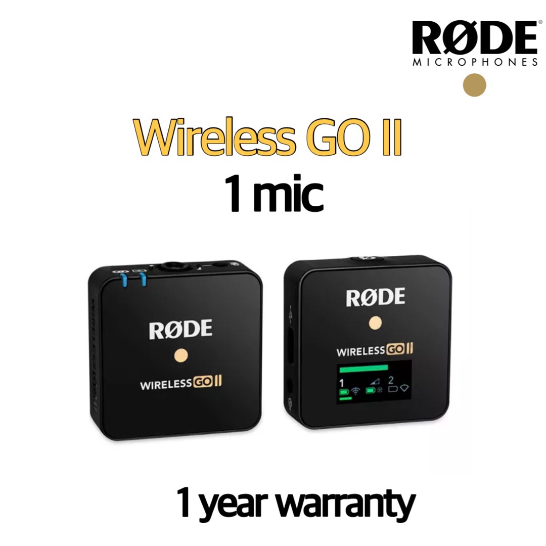 RODE WIRELESS GO II (1 Mic) microphone, Audio, Microphones on Carousell