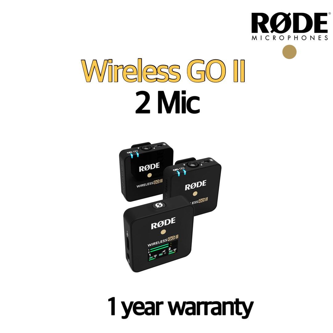 RODE Wireless Go II (2 Mic) microphone, Audio, Microphones on Carousell