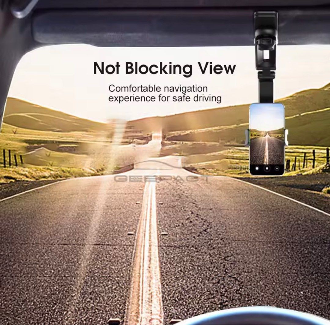 Rotatable Car Visor HP holder , Car Accessories, Accessories on Carousell