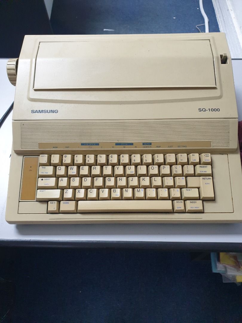 Samsung SQ1000 Electronic Typewriter, Computers & Tech, Office ...