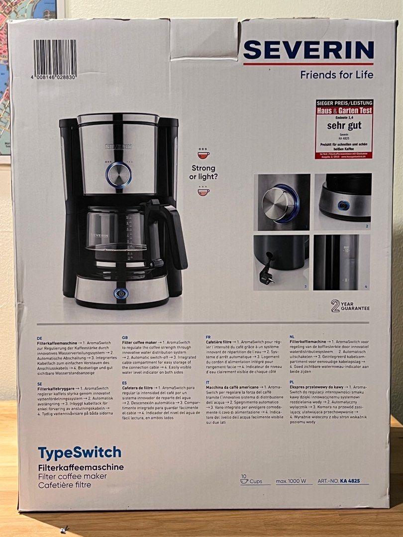 Severin Coffee Maker, TV & Home Appliances, Kitchen Appliances, Coffee ...