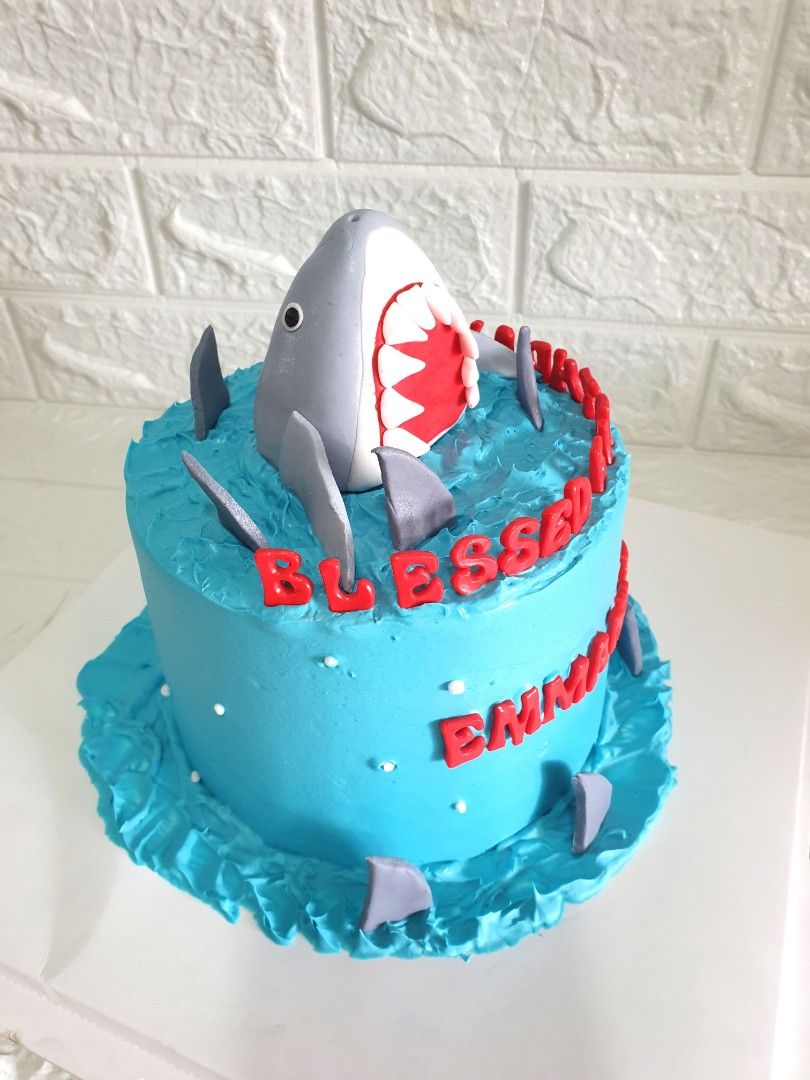 Shark Cake, Food & Drinks, Homemade Bakes on Carousell