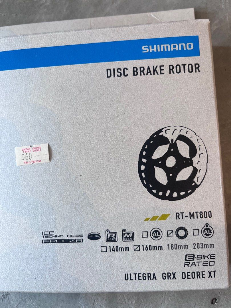 Shimano RT-MT800 Disc Brake rotor XT ULTEGRA GRX, Sports Equipment ...