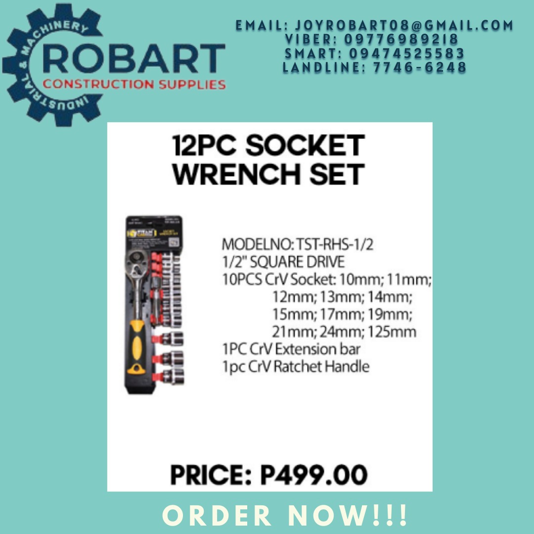 SOCKET WRENCH SET, Commercial & Industrial, Construction Tools ...