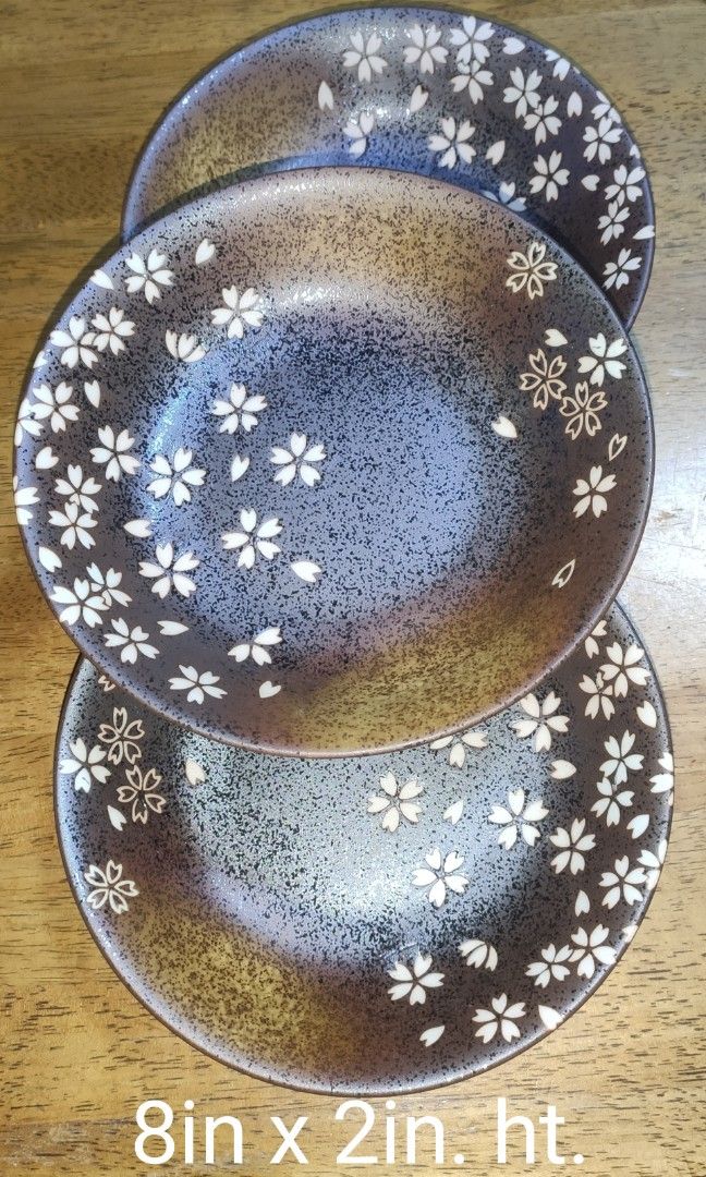 STONEWARE SAKURA SET Sakura Plates, Furniture & Home Living ...