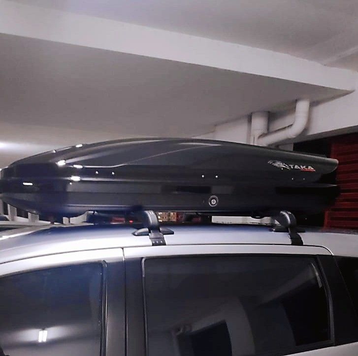 Taka Roofbox MD-450D Slim Glossy Roof box with Roof Rack, Auto ...