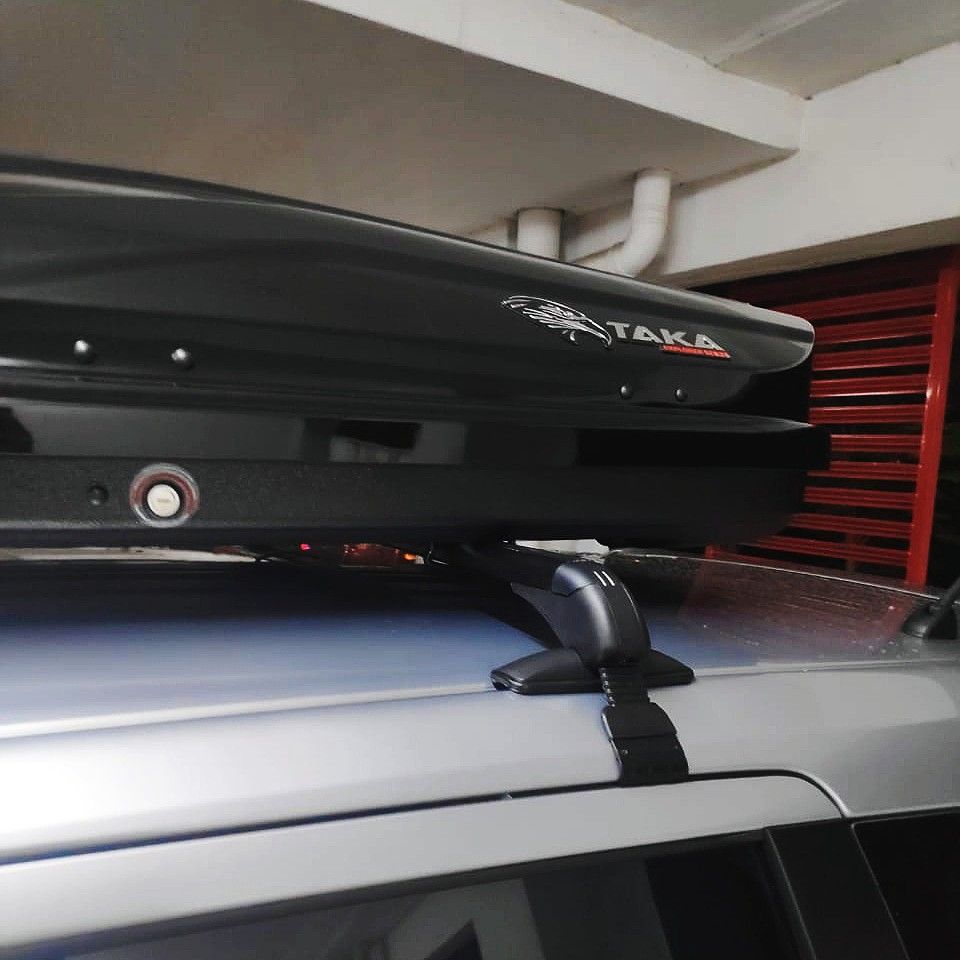 Taka Roofbox MD-450D Slim Glossy Roof box with Roof Rack, Auto ...
