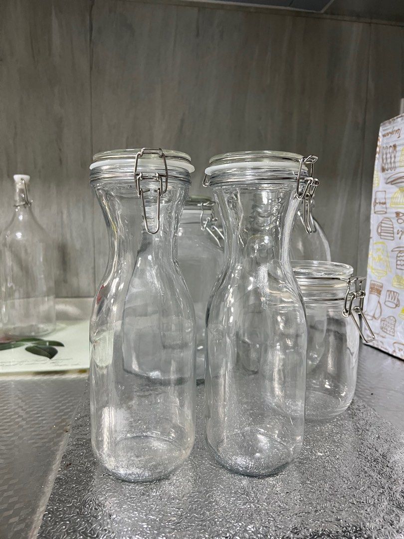 Tall Glass Jars, Furniture & Home Living, Kitchenware & Tableware, Food ...