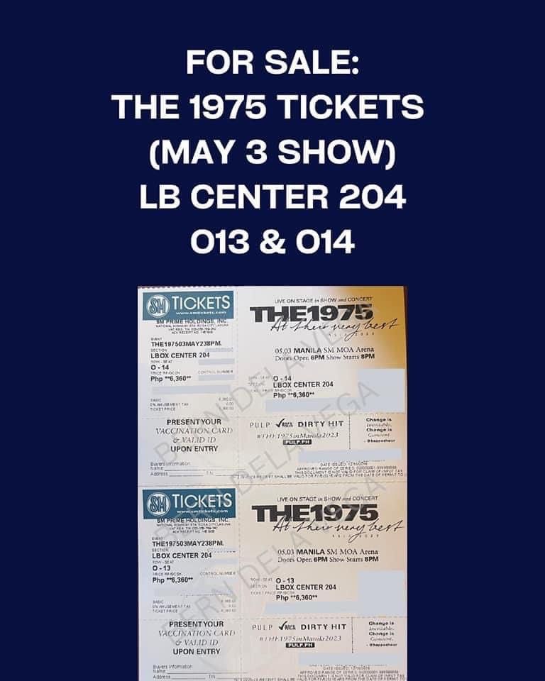 THE 1975 AT THEIR VERY BEST CONCERT TICKETS (Day 1 - May 3, 2023 ...