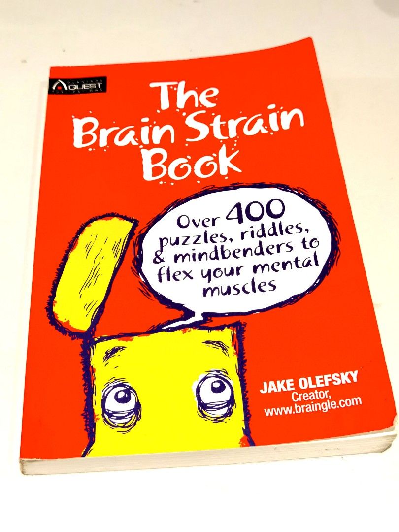 The Brain Strain Mental Muscle Book By Jake Olefsky, Hobbies & Toys ...