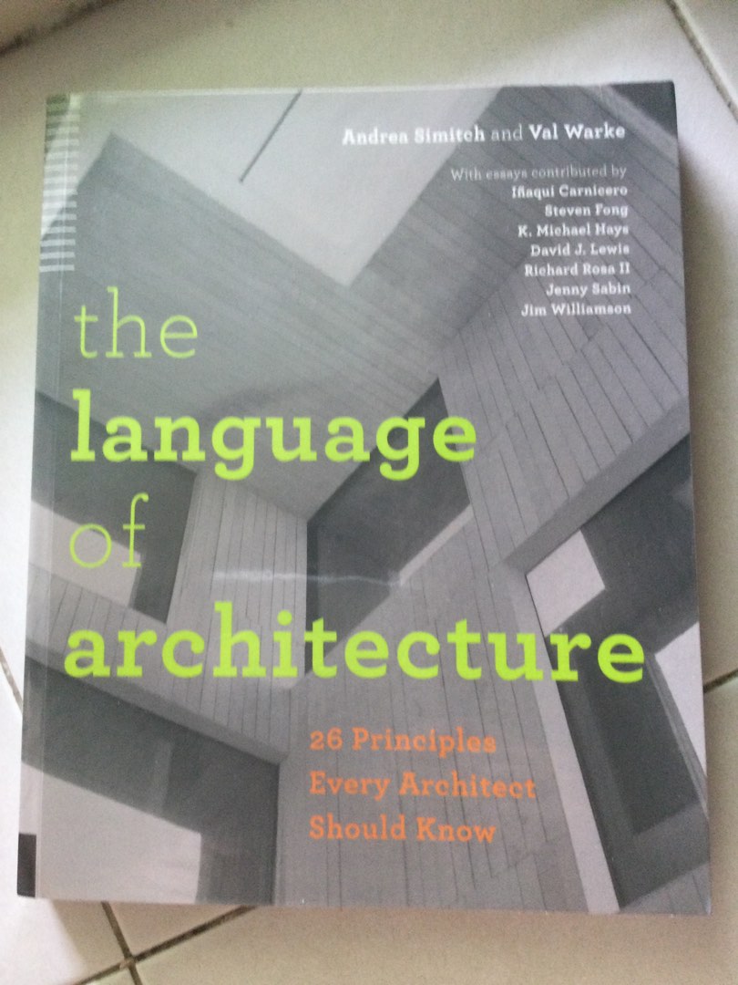 The language of architecture, Hobbies & Toys, Books & Magazines ...