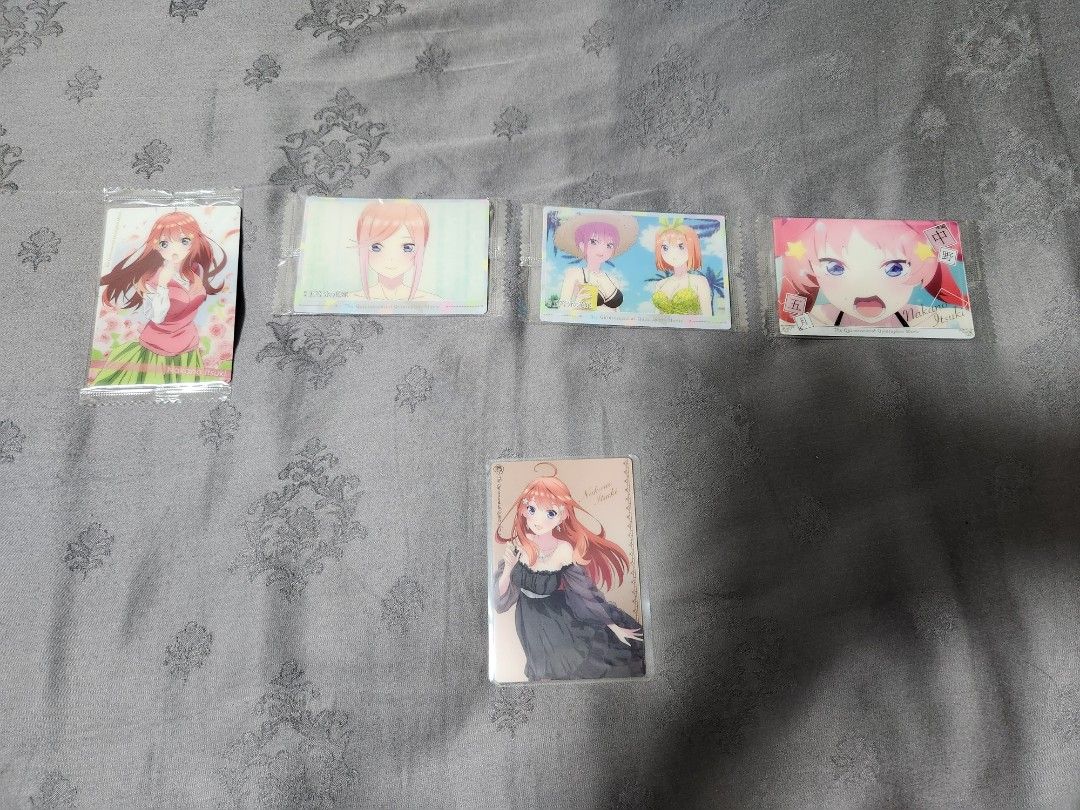 The Quintessential Quintuplets Wafer Cards, Hobbies & Toys, Memorabilia ...