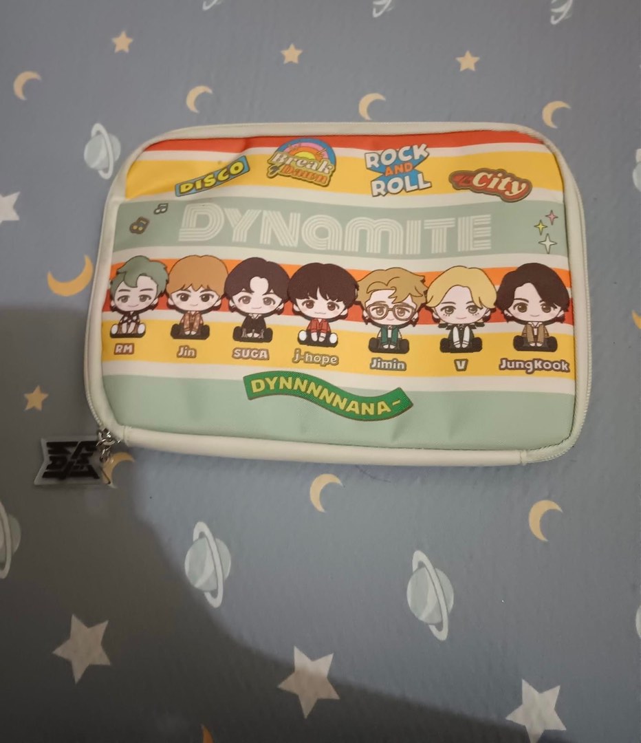 Tiny Tan BTS Dynamite Pouch, Luxury, Bags & Wallets on Carousell