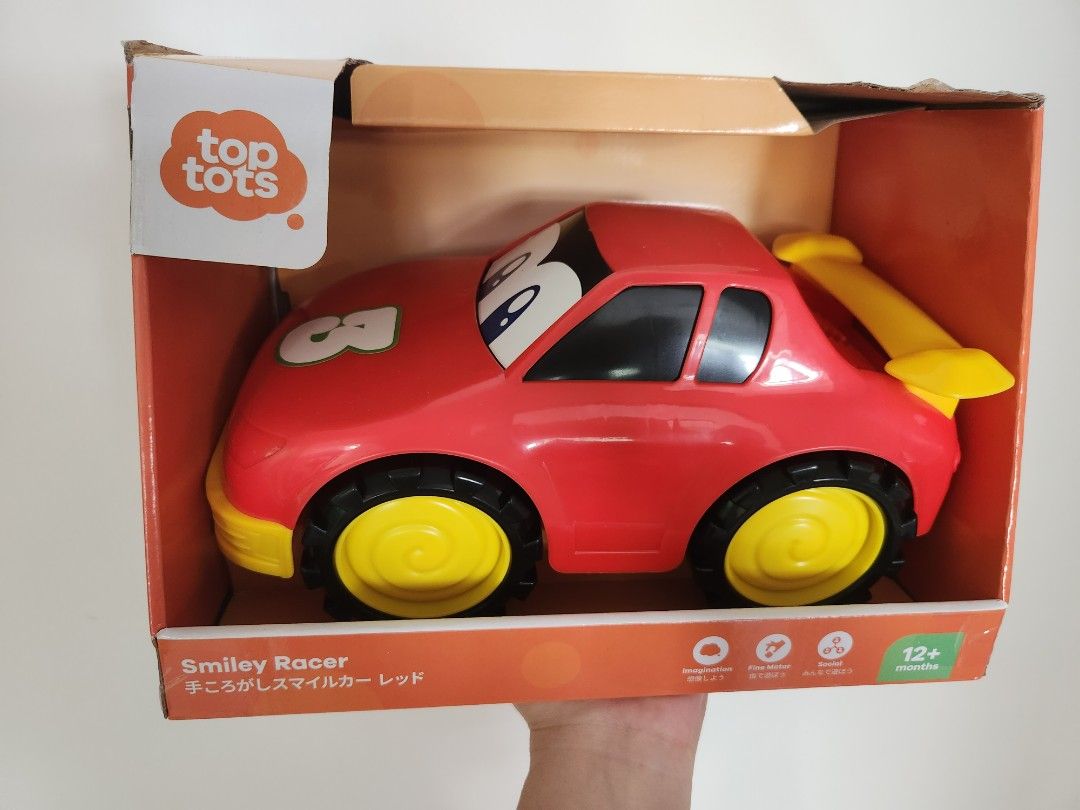 Top tots smiley race car, Babies & Kids, Infant Playtime on Carousell