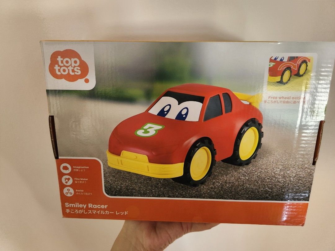 Top tots smiley race car, Babies & Kids, Infant Playtime on Carousell