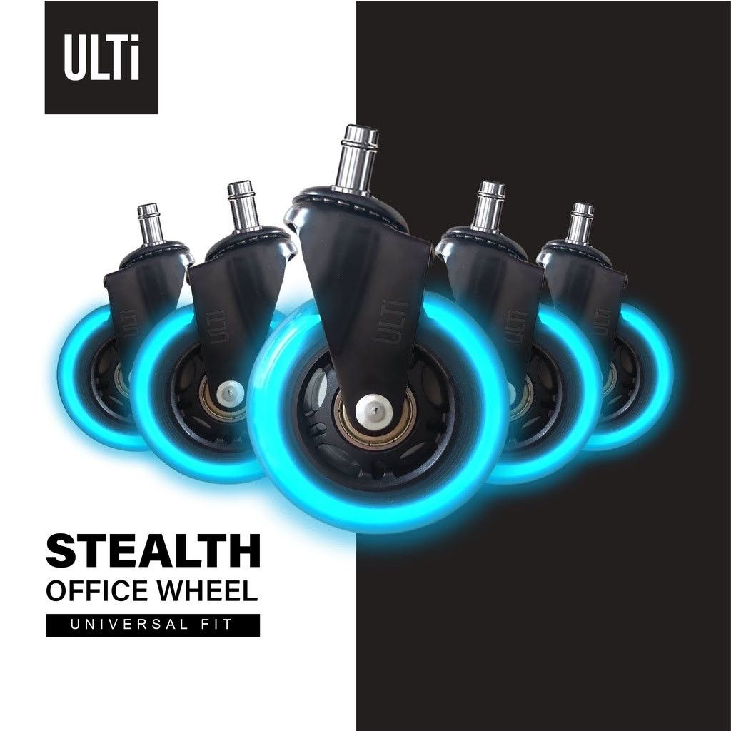ULTi Stealth Caster Wheels Replacement for Office & Gaming Chair, Heavy ...