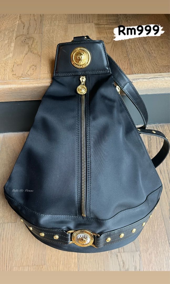 Versace Backpack, Luxury, Bags & Wallets on Carousell