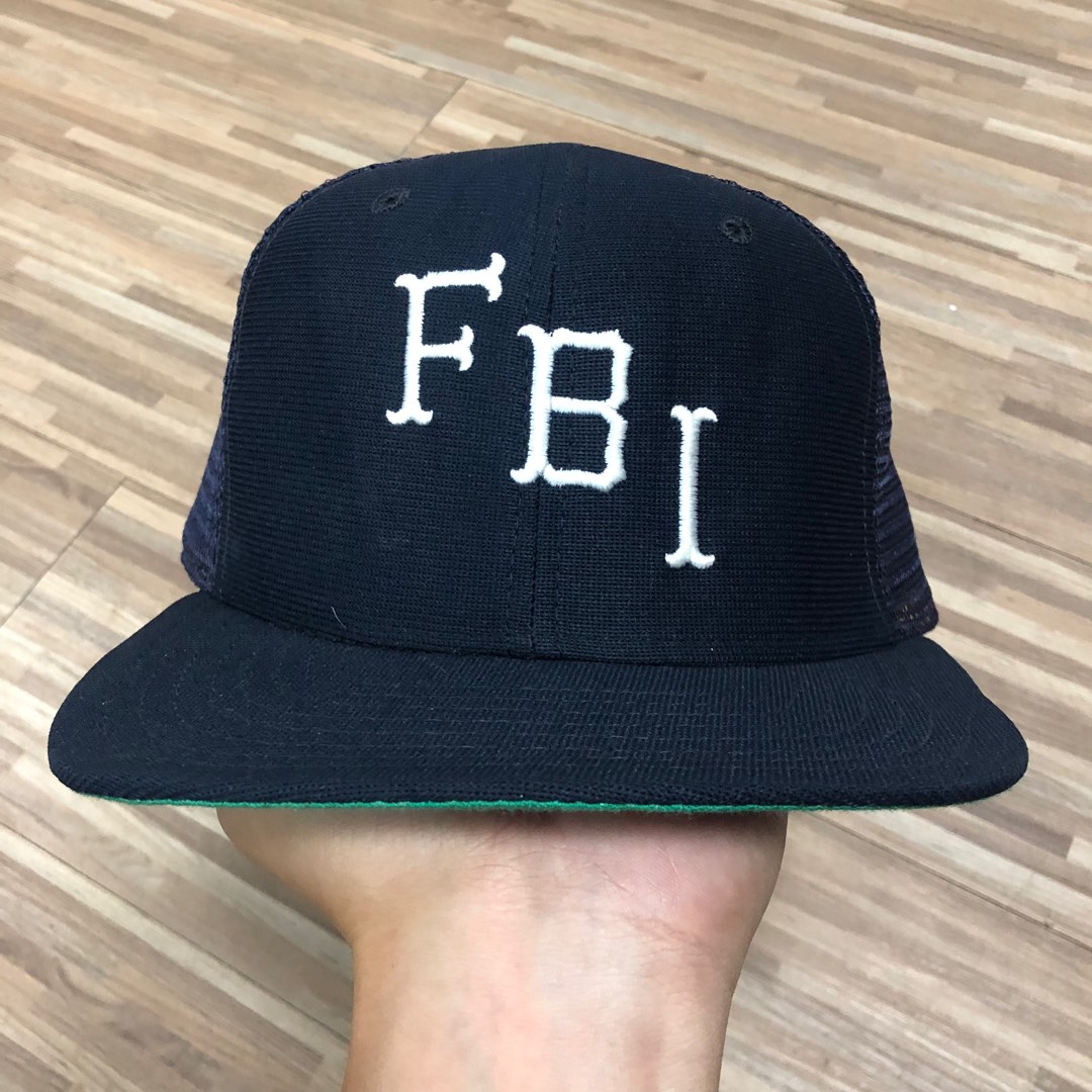 Vintage New Era USA Pro Model FBI Trucker Snapback Cap, Men's Fashion ...