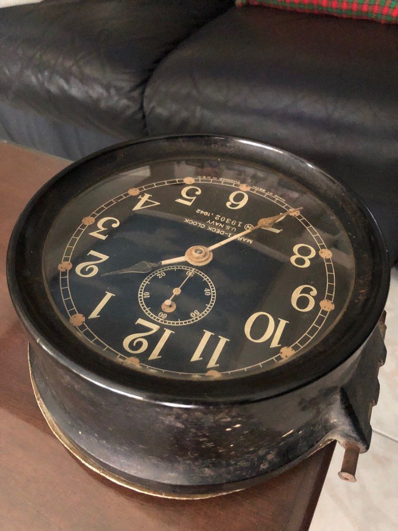 Vintage US Navy Mark 1 Deck Clock, Hobbies & Toys, Memorabilia ...