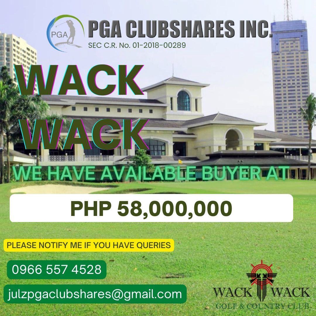 WACK WACK GOLF & COUNTRY CLUB, Sports Equipment, Sports & Games, Golf ...