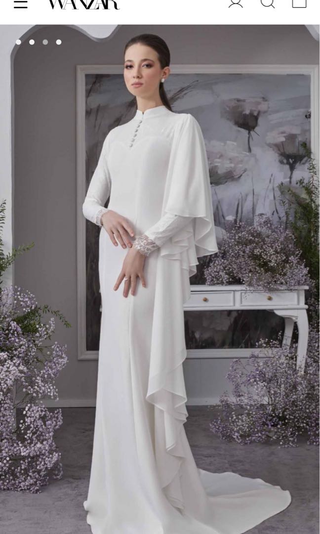 WANZAR Lainie Dress In Off White, Women's Fashion, Dresses & Sets ...