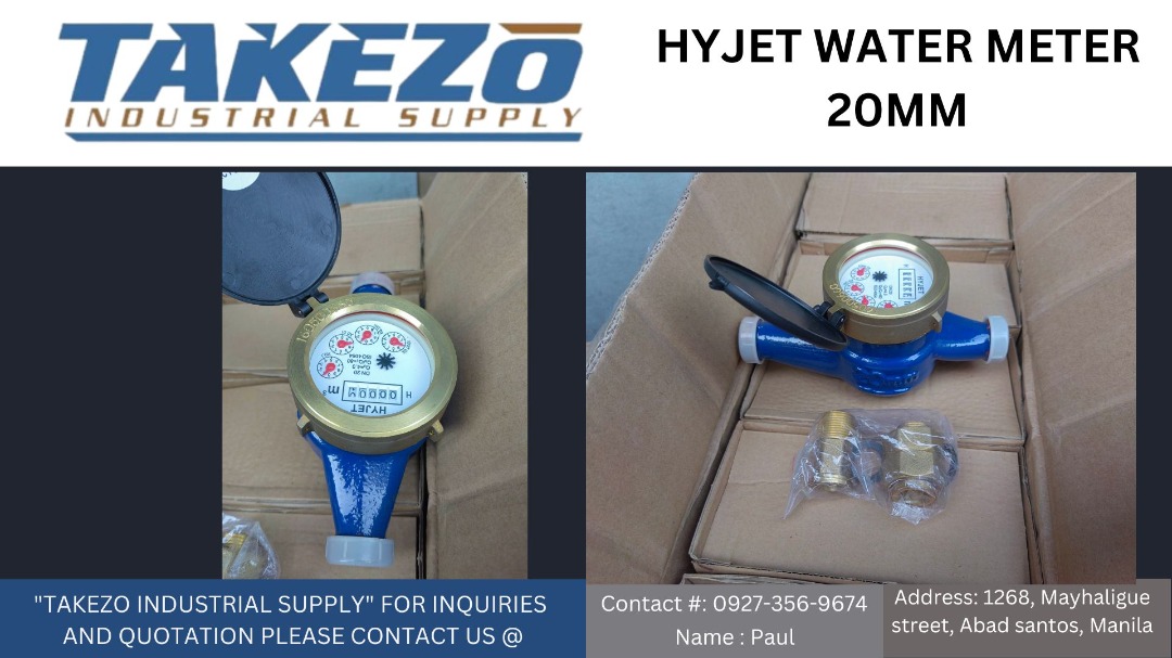 water meter (hyjet), Commercial & Industrial, Construction Tools ...