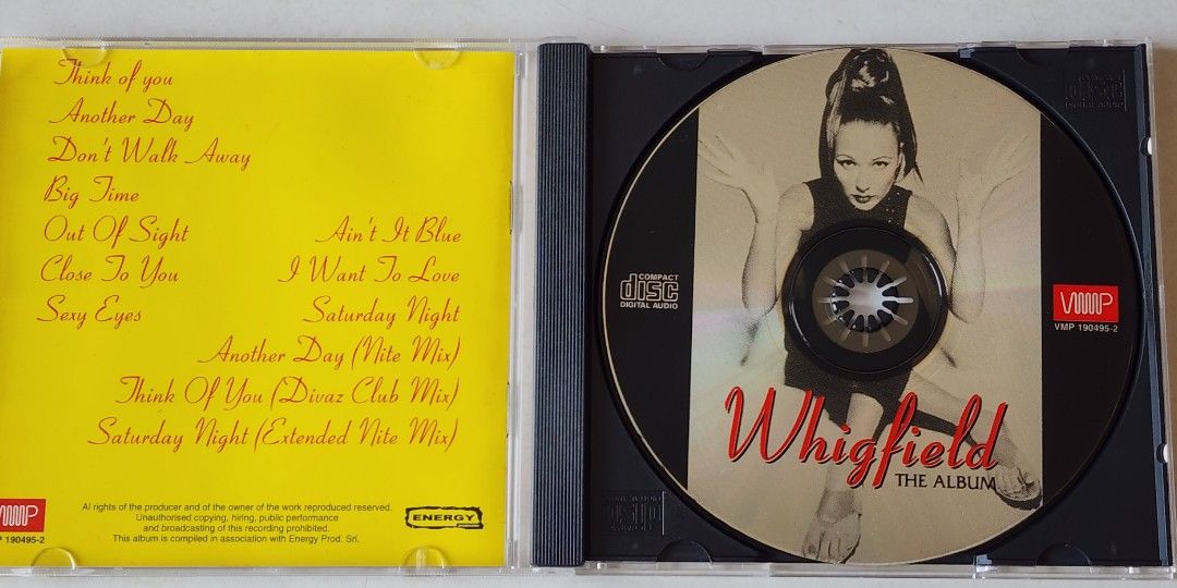 Whigfield ~ The Album ( VMP ) ( MALAYSIA PRESS ) CD, Hobbies & Toys ...