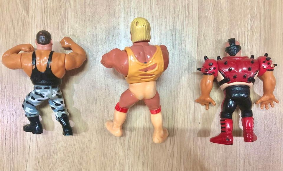 WWE / WWF 1991 Hasbro Hulk Hogan, Luke Bushwacker, Animal of LOD ...