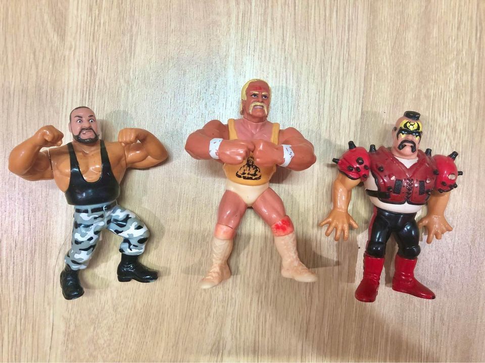 WWE / WWF 1991 Hasbro Hulk Hogan, Luke Bushwacker, Animal of LOD ...