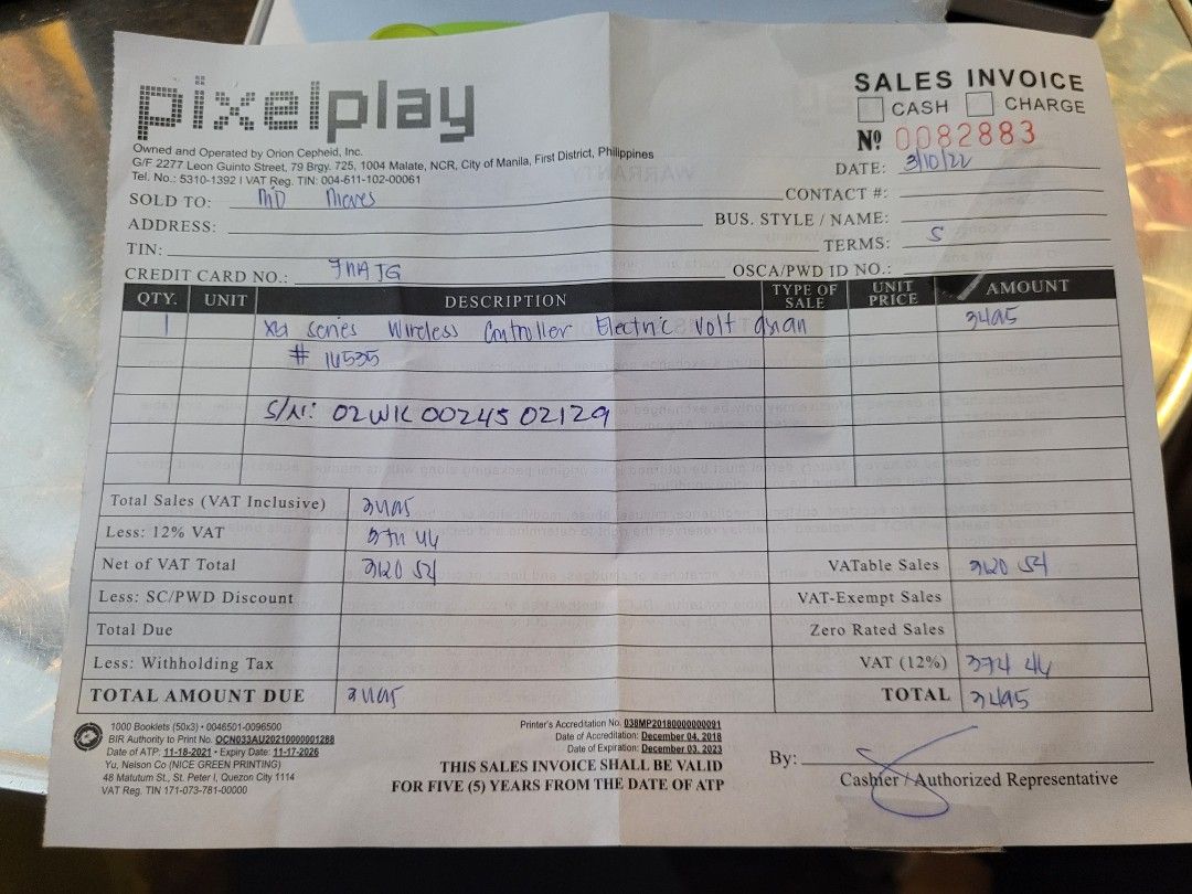 Xbox Series Controller Electric Volt (w/ box, receipt & freebies ...