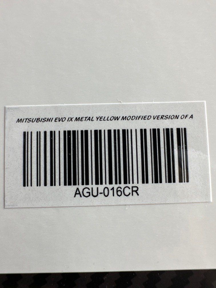 1/18 AGU Model Mitsubishi Evolution 9 (CT9A), Hobbies & Toys, Toys ...