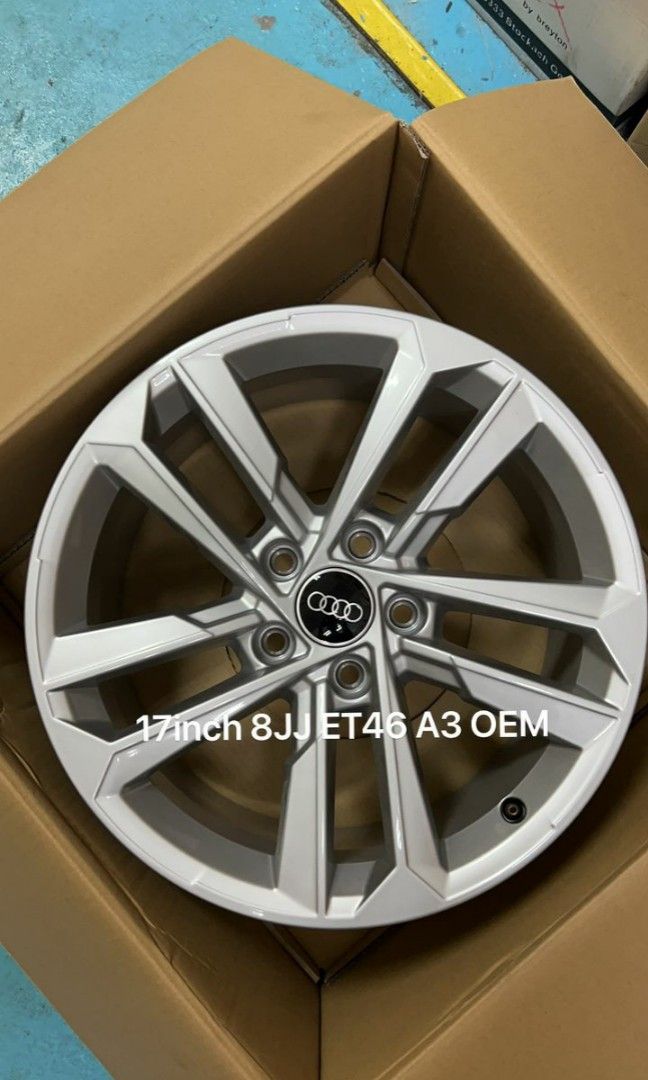 17" Audi Original rims, Car Accessories, Tyres & Rims on Carousell